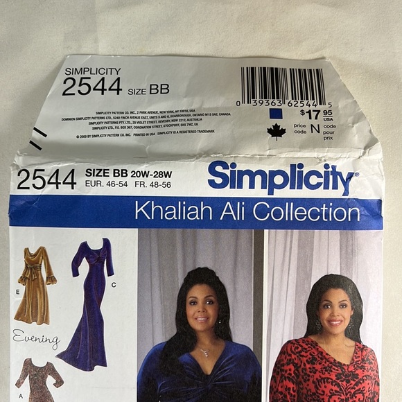 Simplicity | Other | Simplicity 2544 Uncut Khaliah Ali Collection Uncut ...